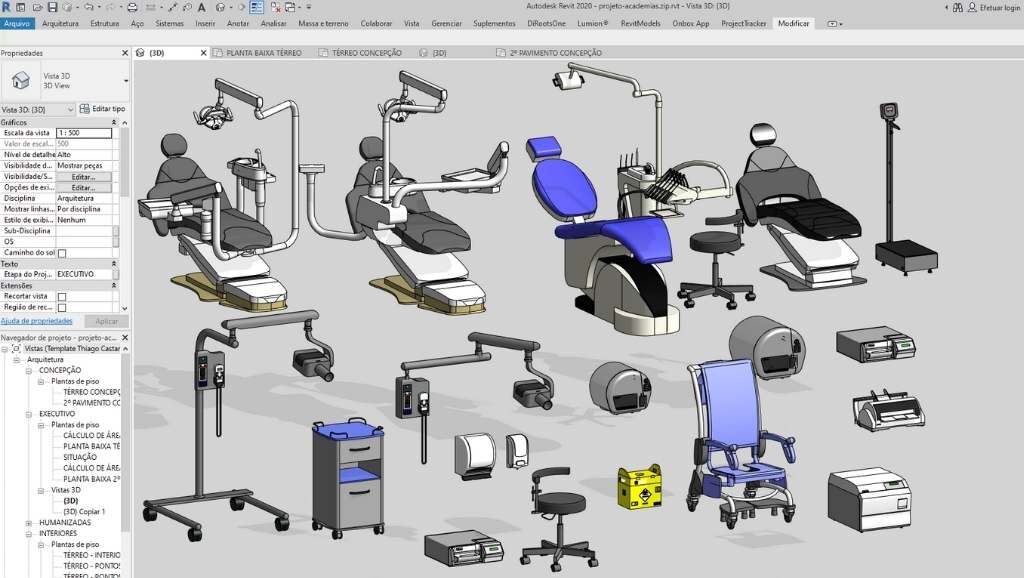 Plugin de Famílias Revit Models - Milhares de famílias paramétricas, de ...
