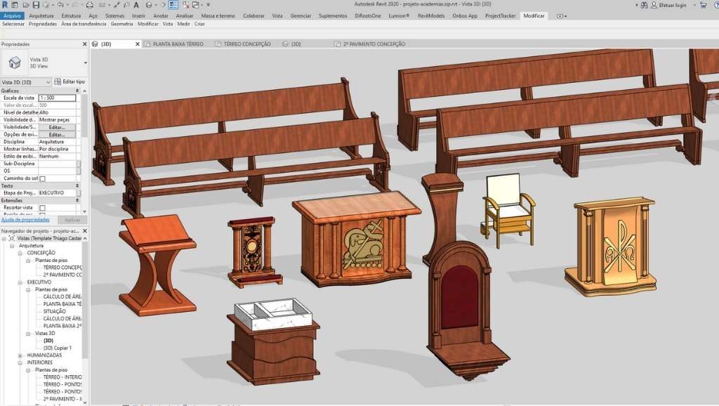 Plugin de Famílias Revit Models - Milhares de famílias paramétricas, de ...